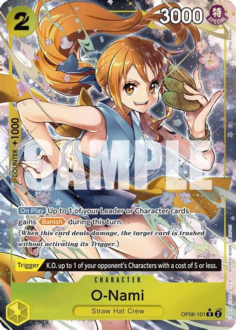 O Nami Alternate Art Wings Of The Captain One Piece Card Game