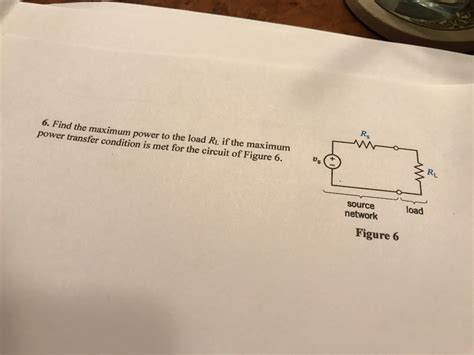 solved 6 find the maximum power to the load ri if the