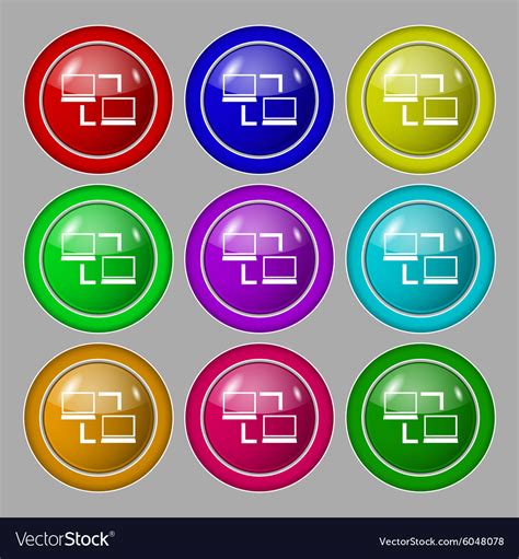 Synchronization Sign Icon Notebooks Sync Symbol Vector Image