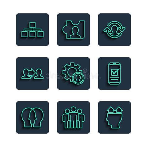 set line project team base users group of man human resources head
