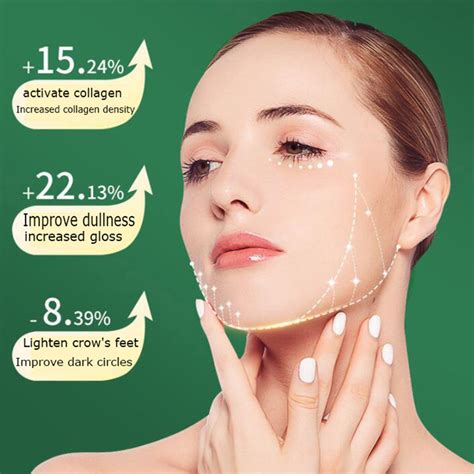 Масажор за повдигане на лицето Led Фотонна терапия Вибрационен масаж за отслабване Двойна