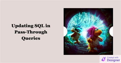 Ptreplacedeclaredvalues A Vba Function To Update Sql In Pass Through