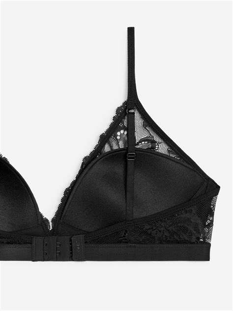 Padded Lace Bra Black Women Arket Ch