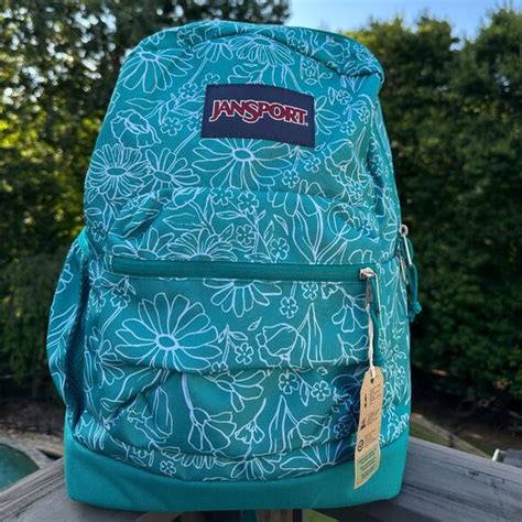Jansport Bags New Jansport Cross Town Plus Green Laptop Backpack