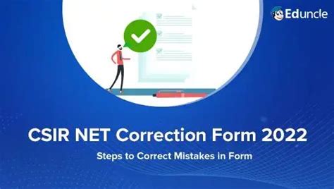 How To Make Corrections In CSIR NET Application Form