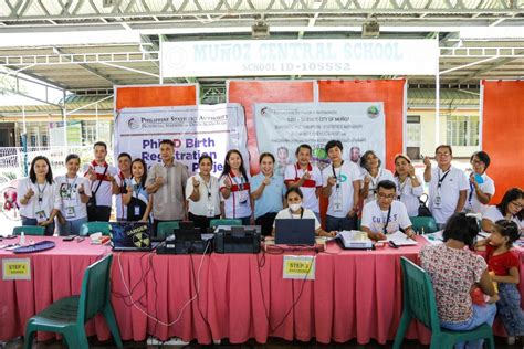 Philsys Birth Registration Assistance Program Pbrap Science City Of Muñoz
