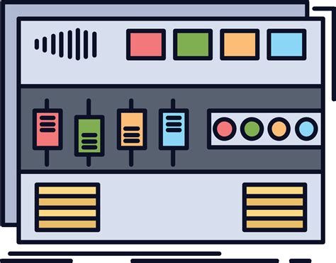 Audio Mastering Module Rackmount Sound Flat Color Icon Vector 13508326 Vector Art At Vecteezy