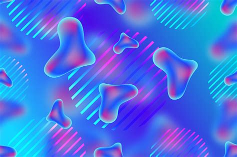 현실적인 벡터 격리 액체와 함께 완벽 한 패턴 및 용암 램프 모양 디자인 추상 장식 및 덮 음에 대 한 배경 광고에 대한 스톡