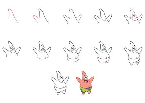 12 Easy And Cute Patrick Star Drawing Ideas Drawing Photos