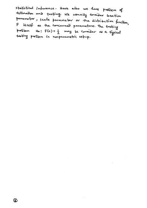 SOLUTION Nonparametric Inference Full Guide Studypool