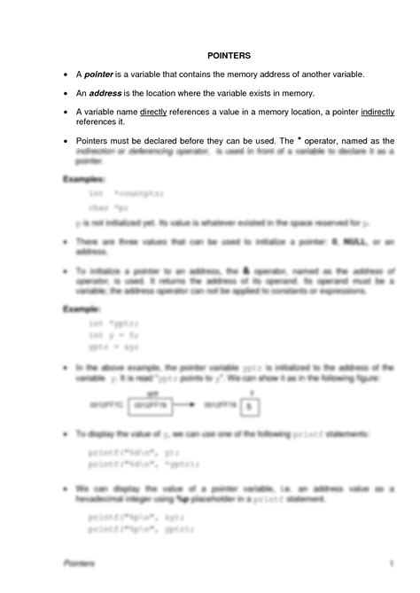 Solution Introduction To Pointers Notes Studypool