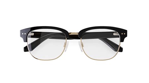 Specsavers Mens Glasses Perth Black Square Metal Stainless Steel
