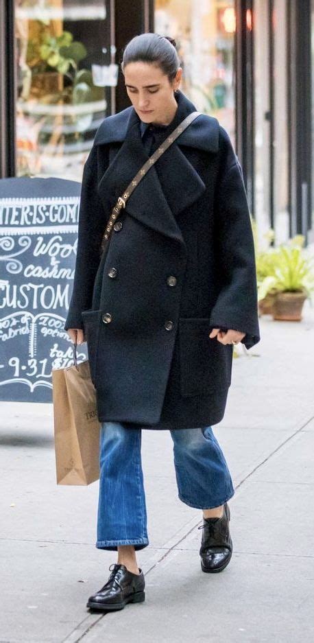 Jennifer Connelly Street Style Jennifer Connelly Hair Black Wool