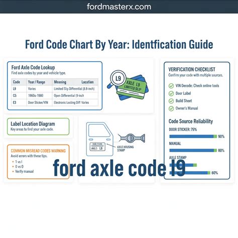 Ford Code Chart By Year Identification Guide Fordmasterx