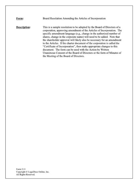 Amendment Of Corporation Pdf