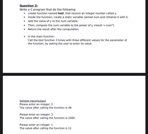 solved question 3 write a c program that do the following