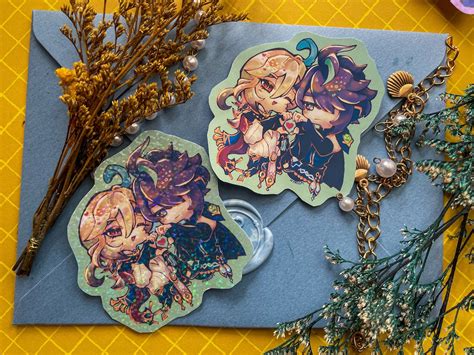 Genshin Haikaveh Kavetham Chibi Sticker Etsy