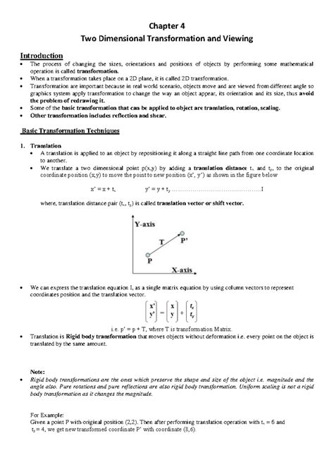 Chapter 3 2d Transformation And Viewwing Chapter 4 Two Dimensional