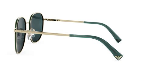 Roxy Womens Glasses Roxy Sunglasses 01 Gold Round Metal Recycled