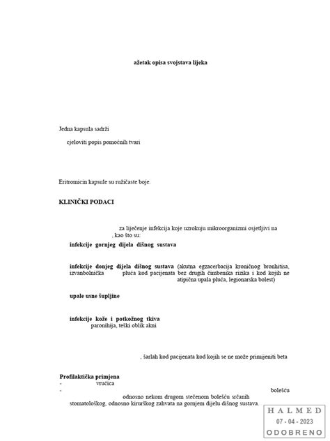 Eritromicin Belupo Spc Pdf