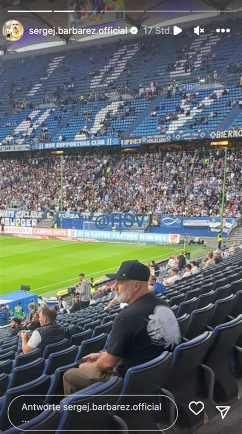 Im Stadion Klub Legende unterstütze den HSV gegen Düsseldorf