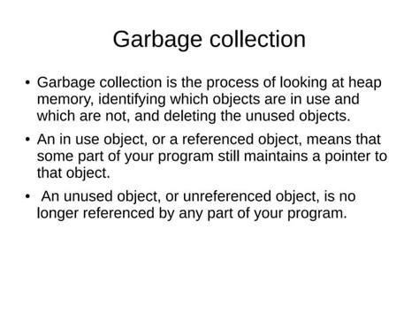 Garbage Collection In Java Pdf Operating Systems Computer Software And Applications