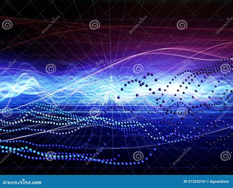 Abstract Wave Analyzer Stock Illustration Illustration Of Cyberspace 21324210