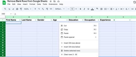 How To Delete Rows In Google Sheets Easy Ways