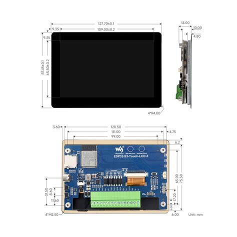 Esp32 S3 5inch Capacitive Touch Display Development Board 1024x600