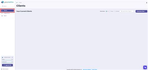 creating a client greymetrics help center