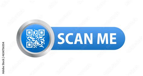QR Code For Smartphone Lettering Scan Me With Smartphone Icon QR Code For Mobile App Payment