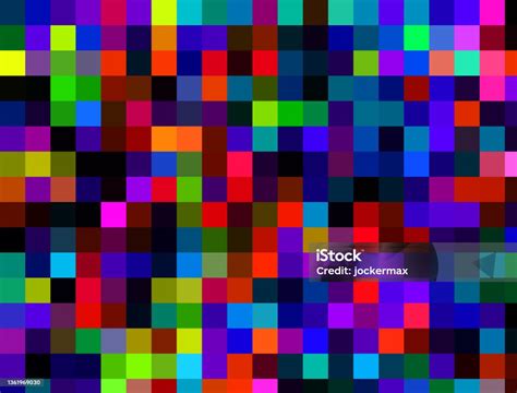 여러 가지 색의 사각형 픽셀의 텍스처 3d 렌더링 모자이크 처리에 대한 스톡 사진 및 기타 이미지 모자이크 처리 배경 주제 3차원 형태 Istock