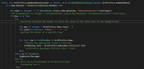 Visual Basicnet Obtener Promedio De Un Gridview