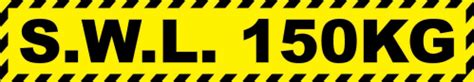 Buy Safe Working Load Kg The Art Of Stickers Australia