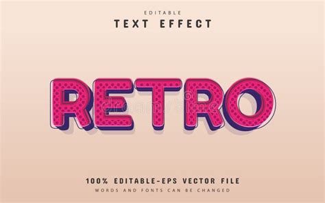 Retro Text Effect Editable Stock Illustrations 5 925 Retro Text