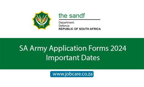 Sa Army Application Forms 2024 2025 And Important Dates Jobcare