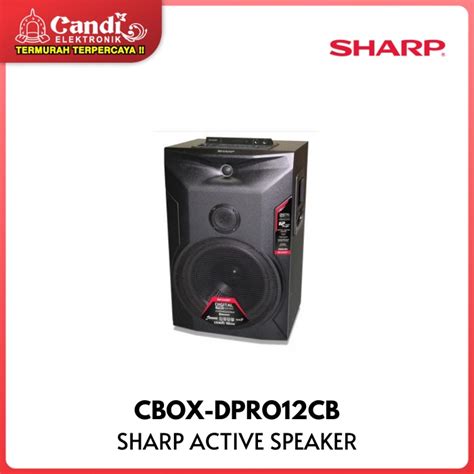 Jual Sharp Active Speaker Cbox Dpro12cb Shopee Indonesia