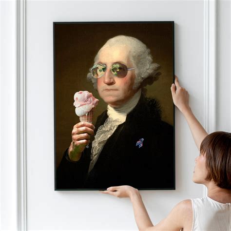 Funny George Washington George Washington Funny 4th Of July American