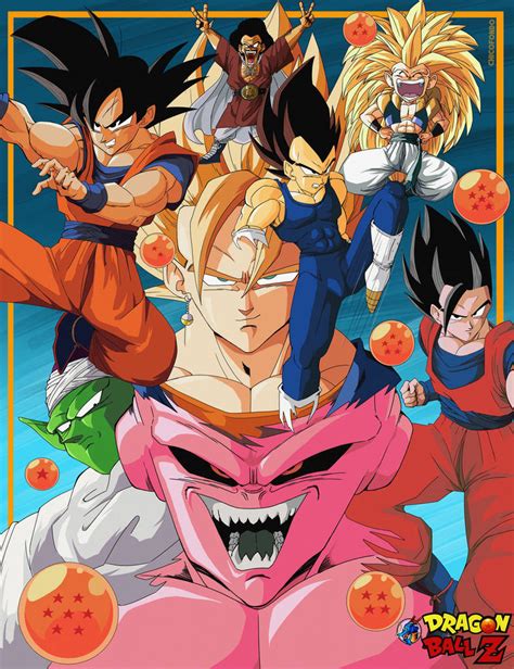 Dragon Ball Z Majin Buu Saga 90s Poster Style By Chicofondo On Deviantart