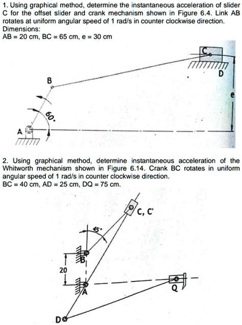 VIDEO Solution Using The Graphical Method Determine The Instantaneous Acceleration Of Slider C