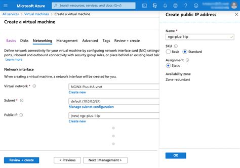 Creating Microsoft Azure Virtual Machines For NGINX Open Source And F NGINX Plus NGINX