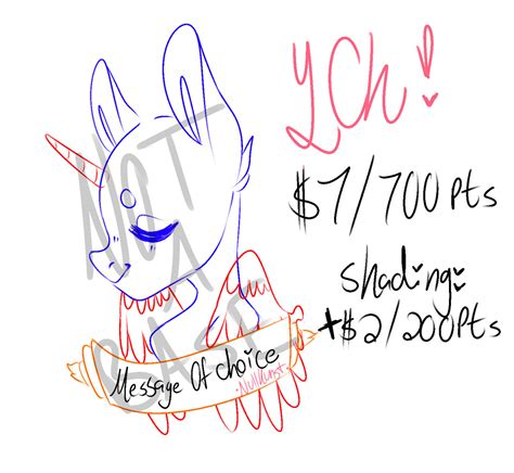 Mlp Message Ych 7 700 Pts Open By Nullkunstt On Deviantart