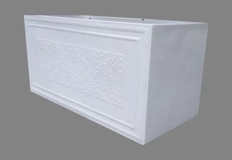 White 20mm Rectangular Fiberglass Planter For Planting At ₹ 1650piece