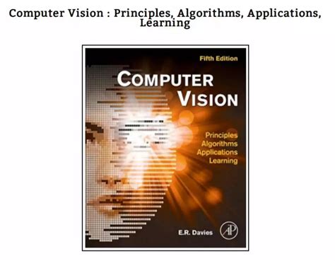 【电子书】计算机视觉 原理、算法、应用、学习《computer vision principles algorithms