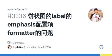 饼状图的label的emphasis配置项formatter的问题 · Issue 3336 · Apacheecharts · Github