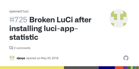 Broken LuCi After Installing Luci App Statistic Issue Openwrt