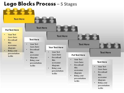 Lego Blocks Process Stages Powerpoint Slides PowerPoint Presentation Templates PPT
