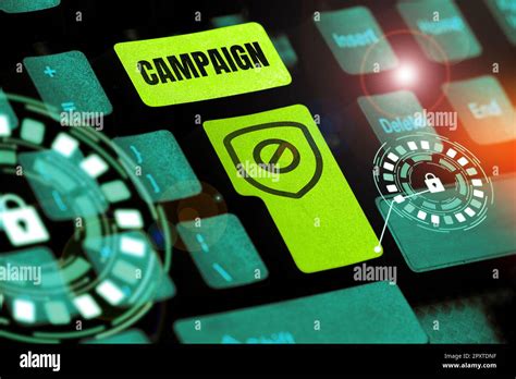 Writing Displaying Text Campaign Conceptual Photo Organized Course Of Action To Promote And