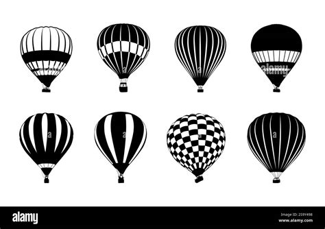 Balloon Rides Silhouette Stock Vector Images Alamy