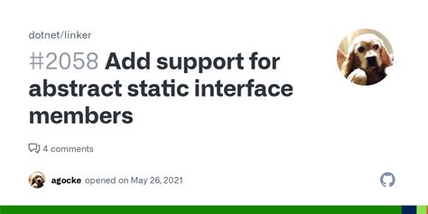 Add Support For Abstract Static Interface Members · Issue 2058